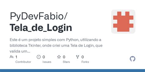 Github Pydevfabioteladelogin Este é Um Projeto Simples Com Python