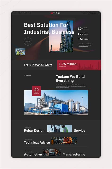 Tectxon Industry And Factory Wordpress Theme Engineering Websites Wordpress Theme Wordpress