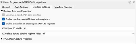 Use Clock Domain Crossing To Run Dut Algorithm And Axi4 Lite Interface