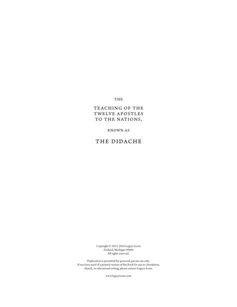 The Didache