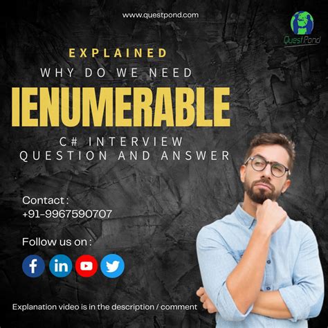 Questpond On Linkedin Csharp Interviewquestionsandanswers Interviewpreparation Ienumerable