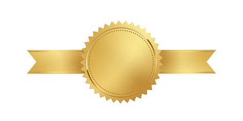 흰색 배경에 리본이 분리된 골드 3d 스탬프 럭셔리 골든 씰 벡터 설계 요소 리본상에 대한 스톡 벡터 아트 및 기타 이미지 리본상 인장 웹 배너 Istock