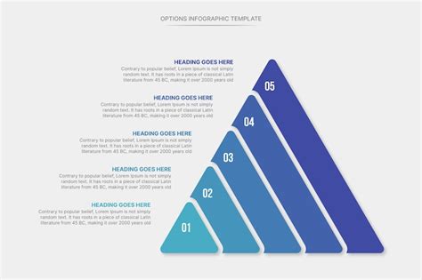 Premium Vector Hierarchy Pyramid Chart Flat Vector Diagram Infographic