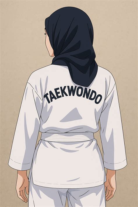 Taekwondo Hijab Girl In 2025 Taekwondo Girl Taekwondo Quick Workout