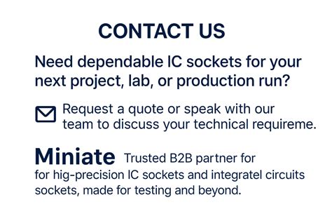 Ic Sockets Supplier In India Reliable And High Quality Miniate