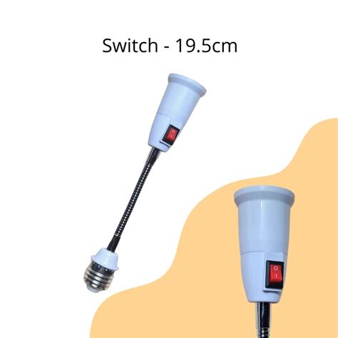 E To E Light Bulb Socket Extender Bulb Extension Adapter Bulb Holder Shopee Malaysia