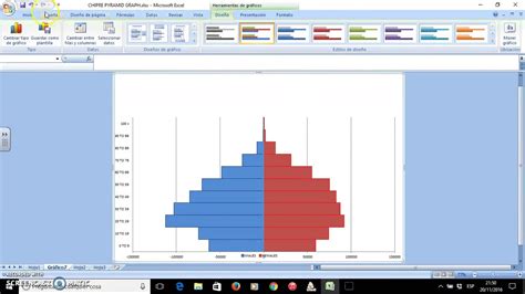 How To Create A Pyramid Graph With Excel Youtube