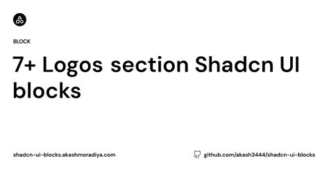 7 Logos Section Shadcn Ui Blocks