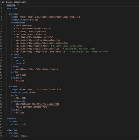 Docker Configuring Elasticsearch And Kibana To Work With Each Other Without Requiring