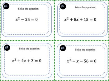 Solving Polynomial Equations Task Cards By Classroom TpT