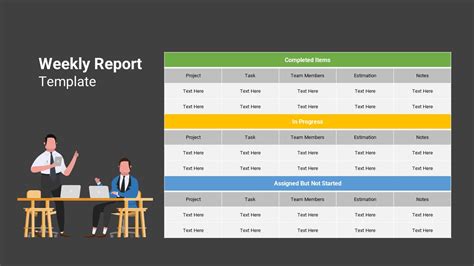 Weekly Report Template SlideBazaar