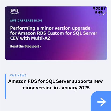 Today Aws On Linkedin Aws Amazonrds Sqlserver Cloudcomputing