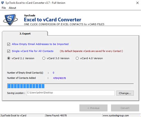 excel to vcard converter to convert from xls contacts to vcf file