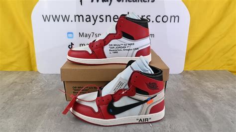 Ow X Aj1 High Chicago From Maysneakers Rsneaker