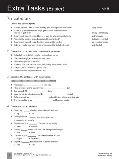 Ncu A2 Extra Tasks Easier U8 Download Free Pdf Sports