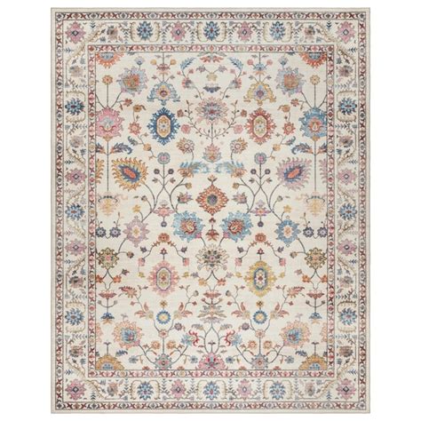 Gertmenian 3 X 5 Ft Ivory Indoor Medallion Area Rug 28544 At