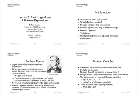 Pdf Lecture3 Gates And Boolean Expressions Dokumentips