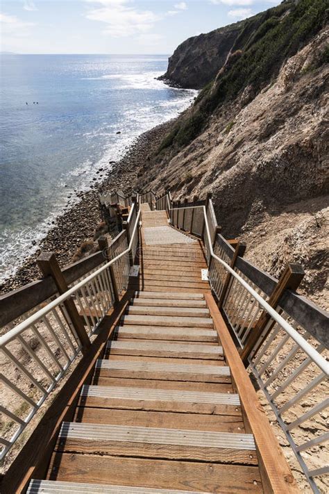 Dume Cove Stairway Malibu California Stock Image Image Of Destination