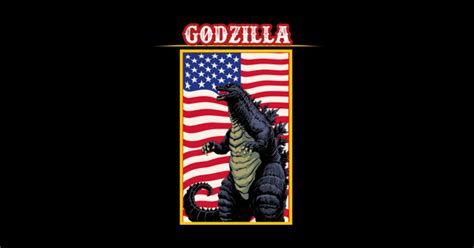 Godzilla Flag Godzilla Flag Sticker Teepublic