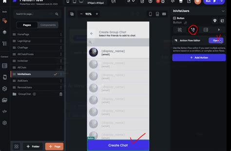 [ 코드없이 개발하기 flutter flow ] 109 액션 기능 ui interactions 8 group chat action 네이버 블로그
