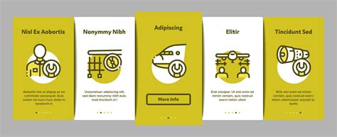 Aircraft Repair Tool Onboarding Elements Icons Set Vector 17335960 Vector Art At Vecteezy