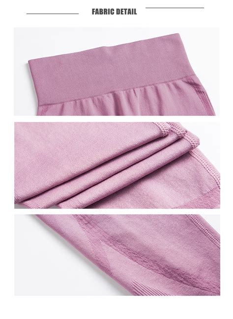 Amesin Stretchy Gym Tights Tummy Sexy Seamless Leggings Scrunch Booty