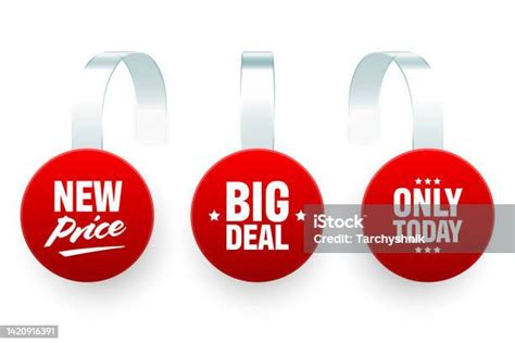 흰색 배경에 고립 된 슈퍼마켓 판촉 흔들림 선반 광고를위한 현실적인 흔들림 템플릿 광고 텍스트가 있는 판매 또는 할인 라벨 특별 행사 가격표 벡터 일러스트레이션 0명에 대한