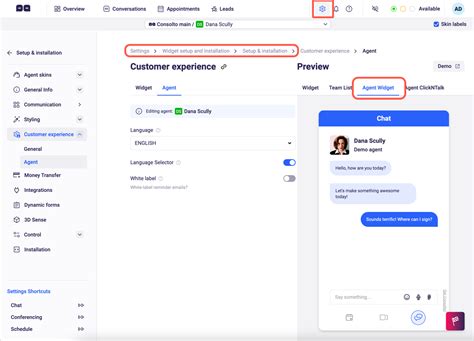 Consolto How Tosetup Your Agents Widget And Clickntalk Page