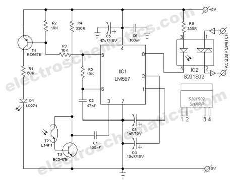 Simple Proximity Sensor Circuit Diagram