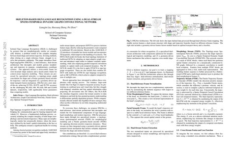 Skeleton Based Sign Language Recognition Using A Dual Stream Spatio Temporal Dynamic Graph