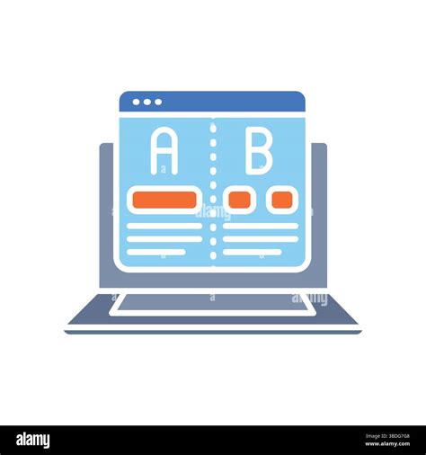 Ai Ab Testing Color Flat Icon For Digital And Print Projects Minimal Clean Icons For Apps And
