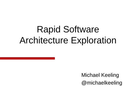 Pdf Rapid Software Architecture Exploration Xp 2013 Dokumentips