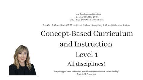 Concept Based Curriculum And Instruction Level 1 2021 Concept Based