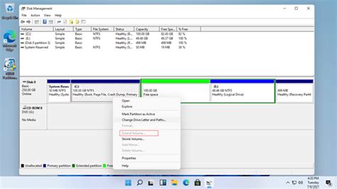Cannot Extend Volume In Windows Solve With Free Tool