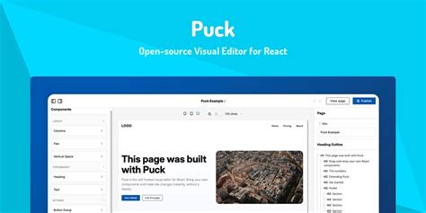 Puck Open Source Visual Editor For React Made With Reactjs