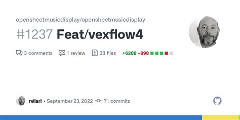 Featvexflow4 By Rvilarl · Pull Request 1237 · Opensheetmusicdisplay