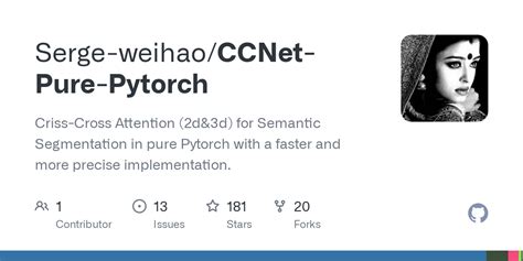 GitHub Serge Weihao CCNet Pure Pytorch Criss Cross Attention 2d 3d