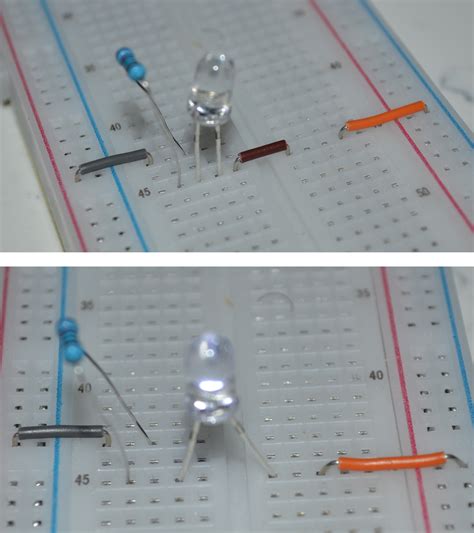 the breadboard circuit is not working they both have the same config