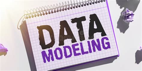 Sign Displaying Data Modeling Business Concept Process Of Transferring Data Between Data