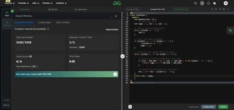 Hitkar Miglani On Linkedin Codingchallenge Problemsolving Geeksforgeeks Consistencymatters