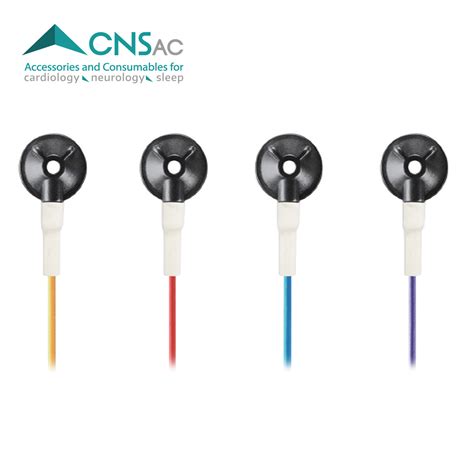 CNSAC 一次性EEG银 氯化银Ag AgCl杯形电极带150厘米连接电缆 CNSAC MedShop
