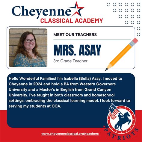 📚 Meet Mrs Isabella Asay 📚 Cheyenne Classical Academy