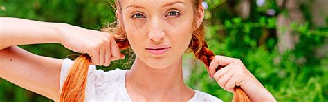 Download Wallpaper Girl Look Lips Face Braids Red Red Fox Micca