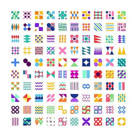Premium Vector Set Of Geometric Shape