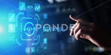 DevOps Agile Development Concept On Virtual Screen Stock Image 162231656