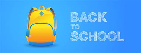 학교로 돌아가기 파란색 배경에 학교 가방 교육 개념 벡터 일러스트 레이 션 가방에 대한 스톡 벡터 아트 및 기타 이미지 가방 개념 개념과 주제 Istock