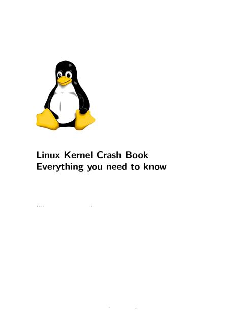 Linux Kernel Crash Book Everything You Need To Know Pdf Connect 4