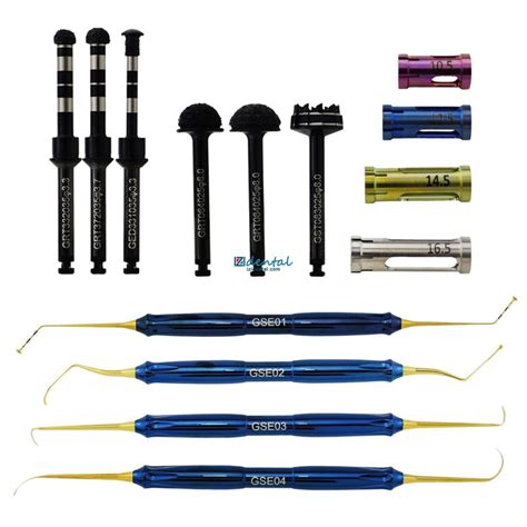 Dental Dask Kit Advanced Sinus Kit Crestal Lateral Approach Drills Implant Lift Drills