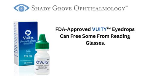 Vuity™ Innovative Eye Drops That Could Eliminate Reading Glasses