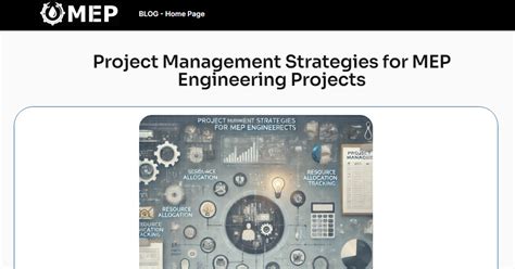 Effective Project Management Strategies For Mep Engineering Mep Blog